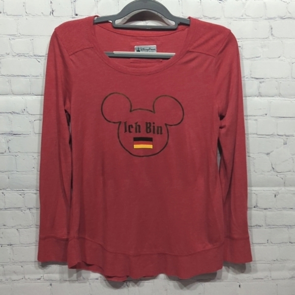 Disney | Tops | Disney German Pavilion Ich Bin German Flag Mickey Mouse ...